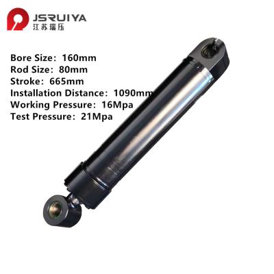 China Heavy Load Customized Hydraulic Cylinders 80mm Rod for sale