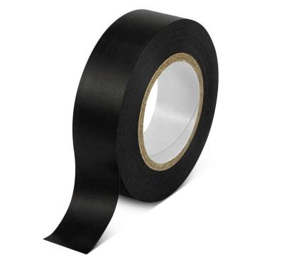 China High quality insulating adhesive black tape shiny PVC electrical insulation tape for protecting cable for sale