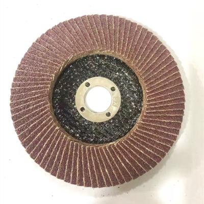 China Cheap Price  80 Grit 115mm Size Aluminum Oxide Flap Disc For Metal Or Wood Polishing for sale