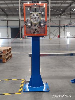 China Vertical Length Meter with Φ159.15mm Measuring Wheel Ceramic Sprayed Surface and Photoelectric Length Measurement for sale