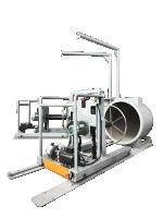 China Heavy-duty Cast Double-Station Pay-off Barrel Machine for Continuous Extrusion Production with Automatic Reel Changeover for sale