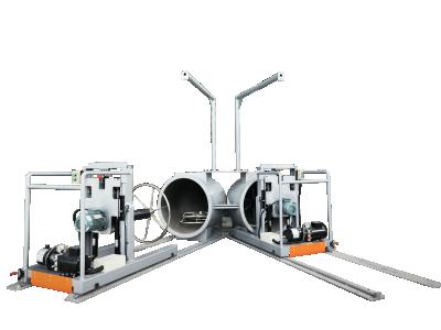 China Heavy-duty Cast Double-Station Pay-off Barrel Machine for Continuous Extrusion Production with Automatic Reel Changeover for sale