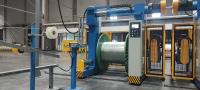 China Gantry Type Tension Pay-off Machine with Stable Tension-Controlled Unwinding and Magnetic Powder Brake for Wire Extrusion for sale