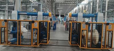 China Gantry Type Powered Pay-off Machine with SIMATIC S7-1200 PLC Control System for High Load Capacity Cable Extrusion for sale