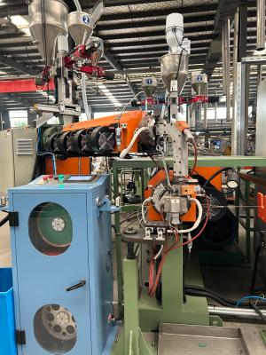 China 80mm Main Extruder and 50mm Auxiliary Extruder High-Speed Cable Extrusion Line for Wire and Cable Co-Extrusion for sale