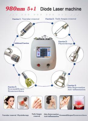 China Multifunctional Facial 980 Diode Laser For Spider Vein Removal Skin Rejuvenation for sale