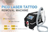 China Multifunctional Pico Laser Tattoo Removal Machine 532nm 1064nm Wavelength for sale
