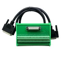 China Dual Row DB44 Female Socket D Sub Terminal Block Breakout Board Adapter Cable Connector 44 Pin 1 Meter for sale