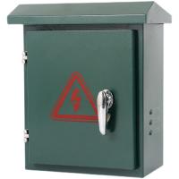 China IP65 Stainless Steel Electrical Enclosure 300x400x150mm Green Coated Power Distribution Box for sale