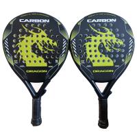 China Custom Carbon Fiber Beach Tennis Paddle Racket 370-390g 47-50cm EVA Foam Core for sale