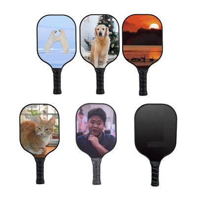 China Custom Carbon Fiber Pickleball Paddle 15.35in 7.9oz Design Your Own Racket for sale