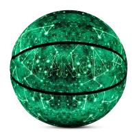 China Glow in the Dark Basketball Size 7 Official PU Leather Streetball for Night Game for sale