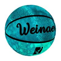 China Hygroscopic Luminous Basketball Size 7 Night Game Streetball Durable Leather for sale