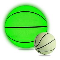 China Glow in the Dark Basketball Size 7 Luminous PU Leather Basketball 29.5in for sale