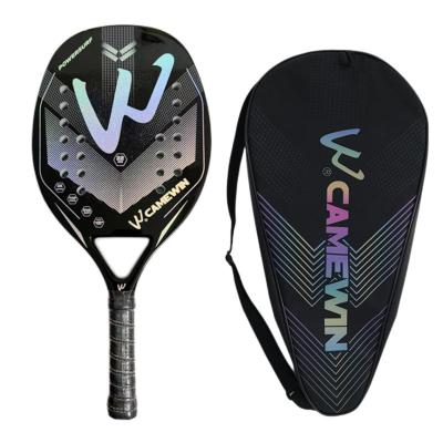 China 3K Full Carbon Fiber Beach Tennis Racket 320g Sand Grip Surface with Carry Bag for sale