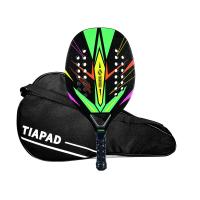 China Carbon Fiber Beach Tennis Racket EVA Foam Core Lightweight Paddle 370-390g with Coverbag for sale