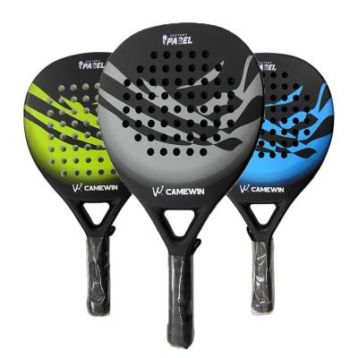 China Beach Tennis Racket 45-47cm Carbon Glass Fiber Padel Rackets Soft Face Paddles Racquet for sale