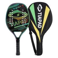 China Full Carbon Beach Tennis Paddle Racket 320g Soft EVA Face with Bag for sale
