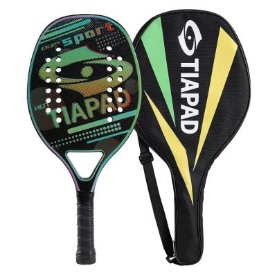 China Full Carbon Beach Tennis Paddle Racket 320g Soft EVA Face with Bag for sale