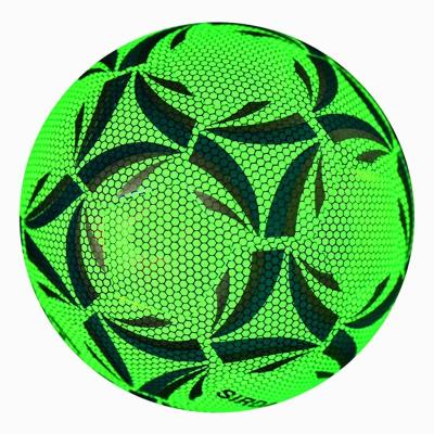 China Glow in Dark Soccer Ball Size 5 Official Match Ball Luminous PU Leather Training Football for sale