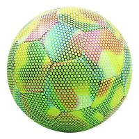 China Glow in the Dark Soccer Ball Size 5 Luminous PU Football for Night Play 680-700mm for sale