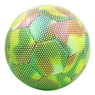 China Glow in the Dark Soccer Ball Size 5 Luminous PU Football for Night Play 680-700mm for sale