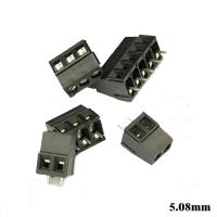 China 5.08mm Pitch PCB Mounted Screw Terminal Blocks 2P 3P Combination Black 300V 10A for sale
