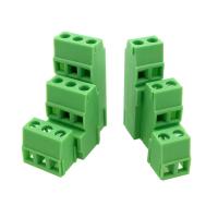 China 5.08mm 5.00mm Pitch PCB 3 Row Screw Terminal Blocks 2pin 20pin Jointable 300V 10A for sale