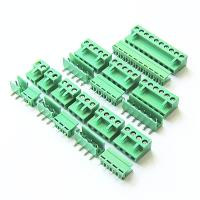 China 3.96mm Pitch PCB Pluggable Screw Terminal Blocks Plug + Pin Header Socket Green HT3.96 for sale