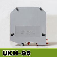 China UKH-95 UK95N DIN Rail Screw Clamp Terminal Block 95mm² PA66 Copper Nickel for sale