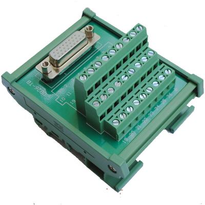 China HDP26 DB26 Female D Sub 26 Pin Connector Terminal Block Breakout Board 5.08mm for sale