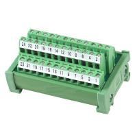 China 24 Way Power Distribution Terminal Block Hub 30A Input 20A Output 5.08mm Pitch for sale