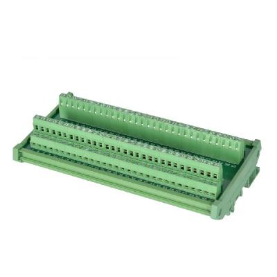 China 64 Ways Wiring Connection Plate Terminal Blocks Distribution Board Din Rail Mount 5.08mm 5A for sale