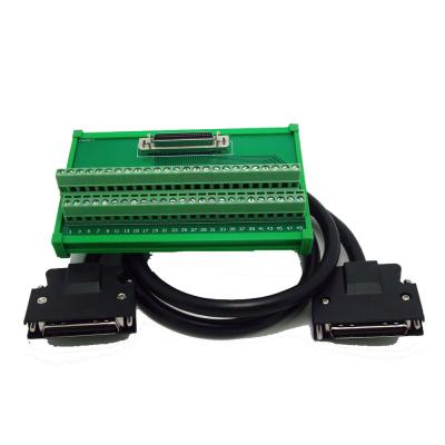 China SCSI 50 Pin MR-J3CN1 Terminal Block Breakout Board Adapter 1M Cable for sale