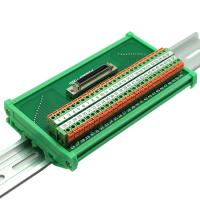 China SCSI 50 Pin Quick Connector Spring Clamp Terminal Block Breakout Board Adapter 146mm for sale