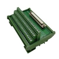 China DB62 D Sub 62 Pin Female Socket Terminal Block Breakout Board Adapter Connector DIN Rail 125AC 1A for sale