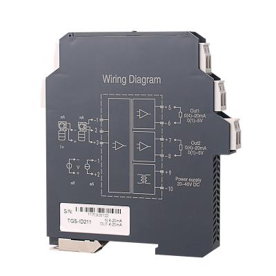 China 4-20mA Input Output Signal Isolation Module Analog Transmitter Isolator 35mm DIN Rail Mounting for sale
