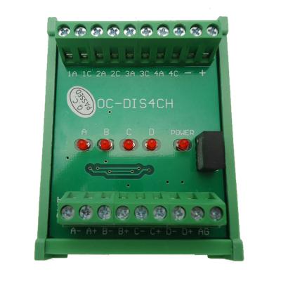 China 4 Channel HTL to TTL Signal Converter 24V to 5V Open Collector Differential 500kHz for sale