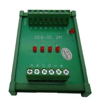 China TTL to HTL Signal Converter 4 Channels Differential to Collector 24V for PLC NPN PNP Input for sale