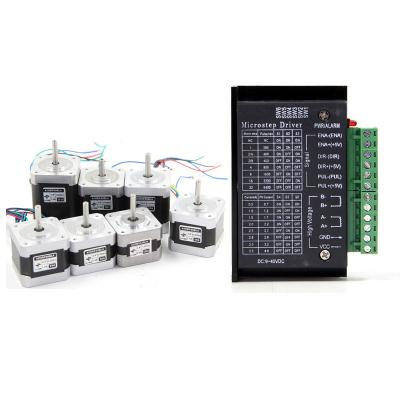 China Nema17 1.8 Degree Stepper Servo Motor Driver Kit 0.25-0.5N.m 12-24VDC Two Phase for sale