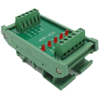 China 4 Channel DC 24V PLC Amplifier Board PNP Input NPN Output 2A Opto-isolated for sale