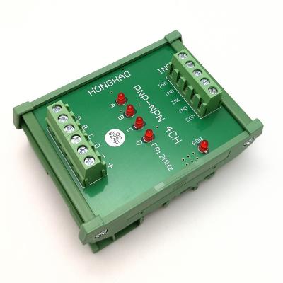 China Logic Level Polarity Converter PNP to NPN Signal 4 Ways 24V DC for Siemens PLC for sale