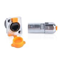 China RJ45 8P8C IP65 Waterproof Panel Mount Network Connector Socket Plug for sale