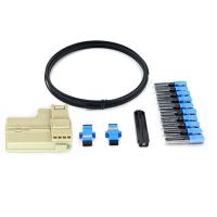 China Fiber Optic SC Connector Quick Assembly Kit with 5m Outdoor Drop Cable 125μm for sale