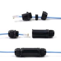 China RJ45 8P8C Waterproof IP65 Modular Plug Extension Network Cable Connector for sale