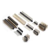 China 1.27mm 2.0mm 2.54mm Pitch Male Pin Header PCB SMT Connector Single Dual Triple Row Custom for sale