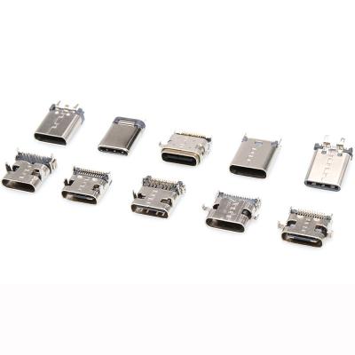 China USB 3.1 Type C Receptacle 24 Pin Female Socket Jack PCB Connector Fast Charging Port for sale