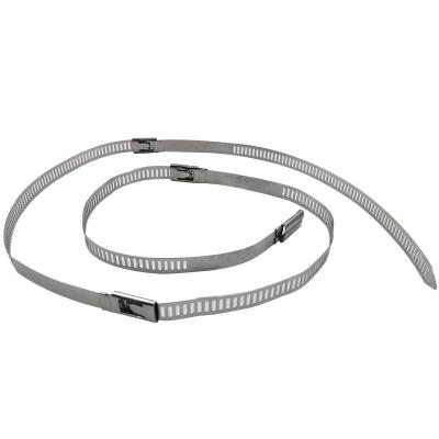 China Stainless Steel 304 Self-locking Ladder Cable Zip Ties 7mm x 200mm 100pcs for sale