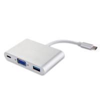 China USB 3.1 Type C to VGA USB 3.0 Type C Female Charging Adapter 1080p 60Hz for sale