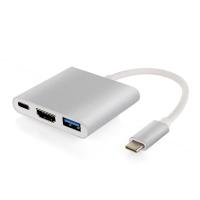 China USB C Hub 3 in 1 Adapter 4K HDMI USB 3.0 Type C Charging Port for MacBook Chromebook for sale